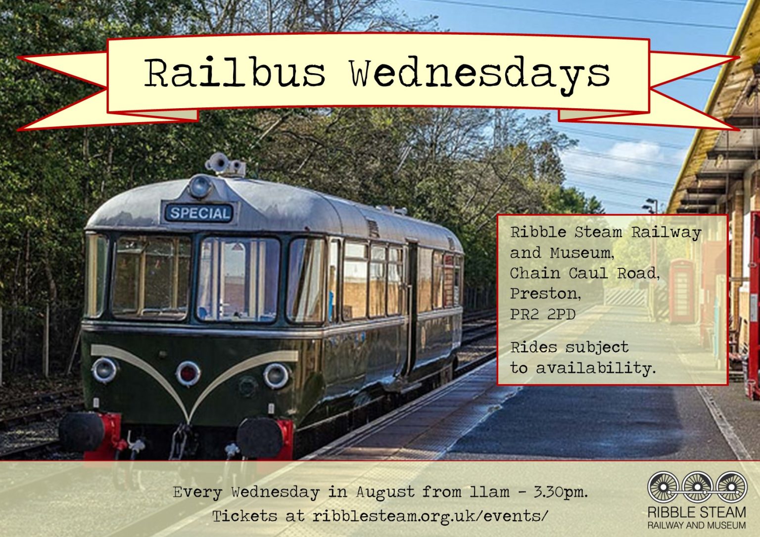 Operating Days – Ribble Steam Railway